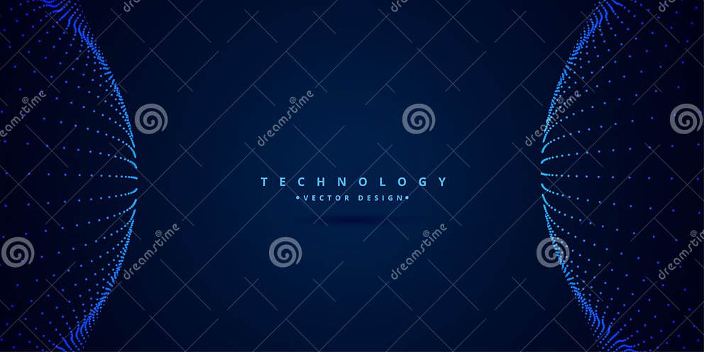 Digital Science and Technology Style Background Design Stock Vector ...