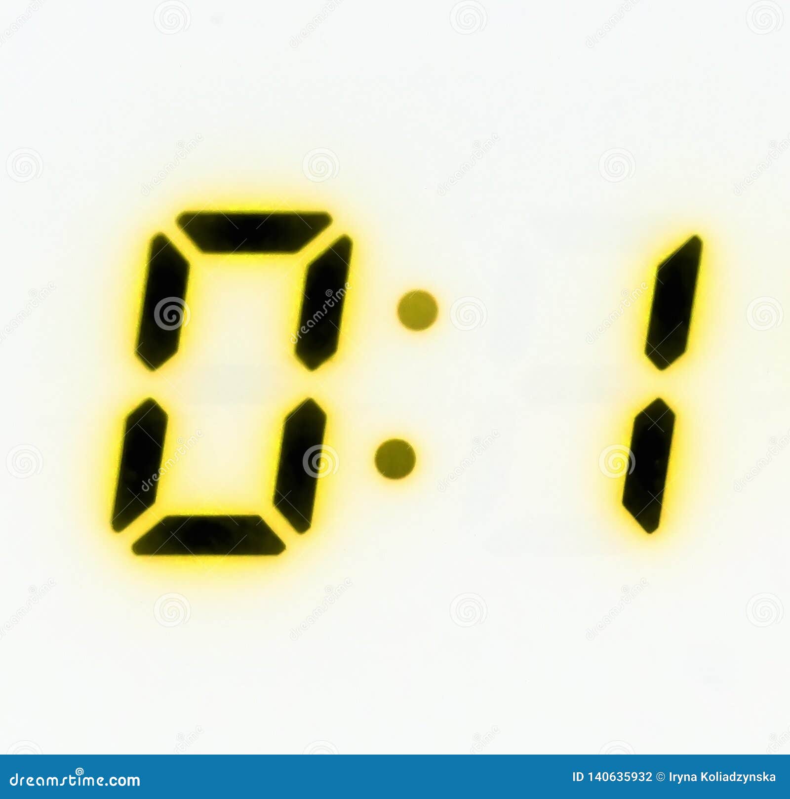 Digital Scoreboard the Figure is 0.15. Neon Numbers. Neon Light Stock ...