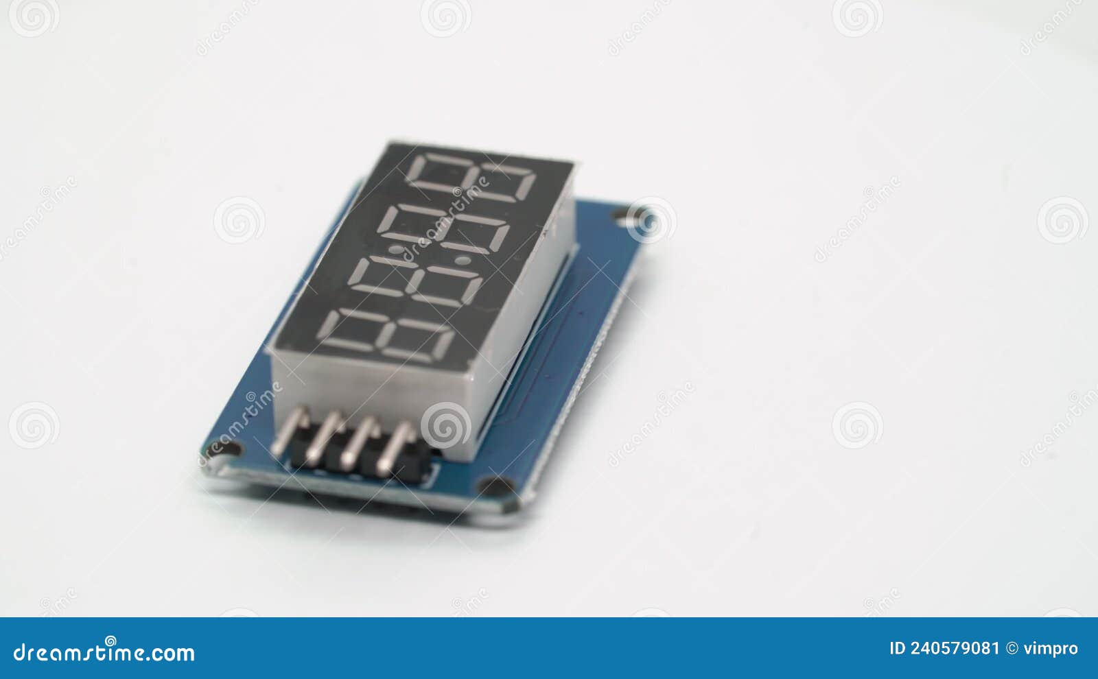 Digital Screen Display Electronic Component. Small Single Board ...