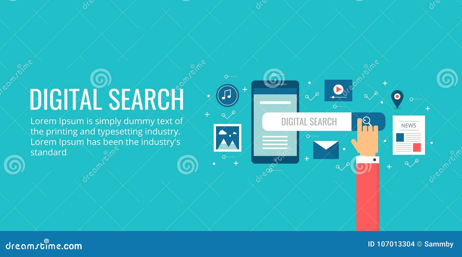 Digital Search Concept, Search Engine Optimization for Digital Devices ...
