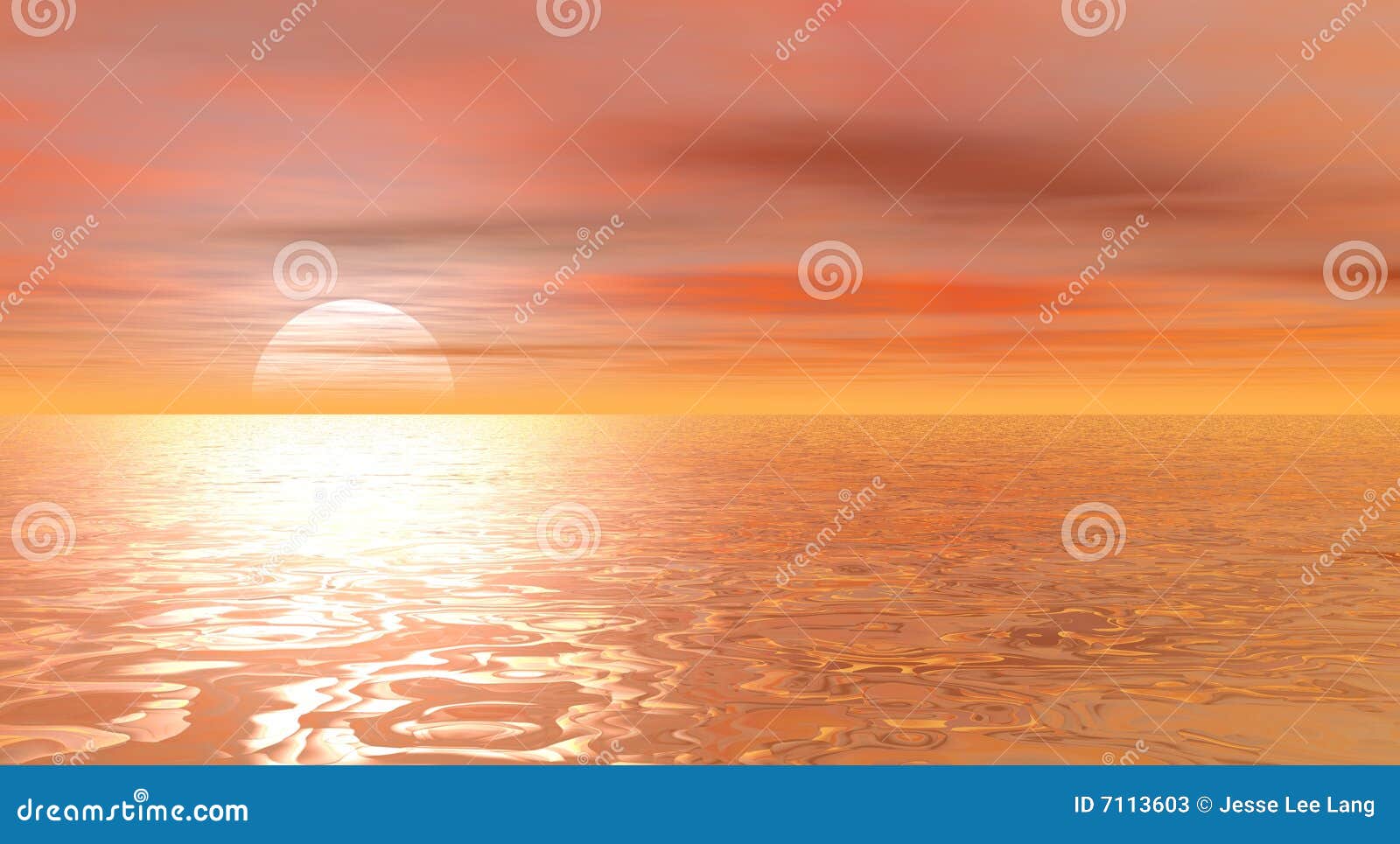 Digital seascape stock illustration. Illustration of summer - 7113603