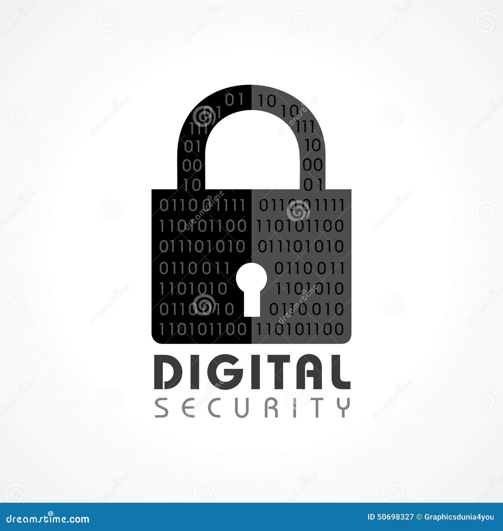 Digital Security Concept stock vector. Illustration of knife - 50698327