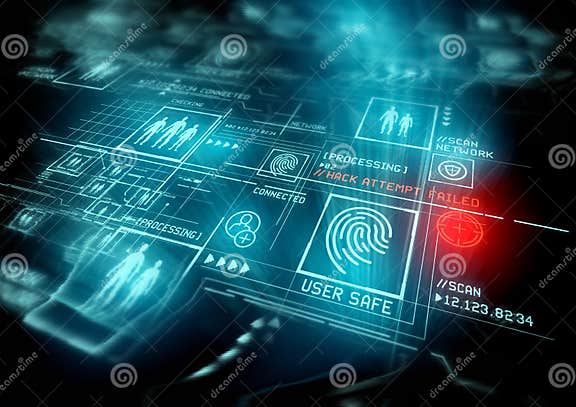 Digital Security ID Protection Stock Photo - Image of phishing ...