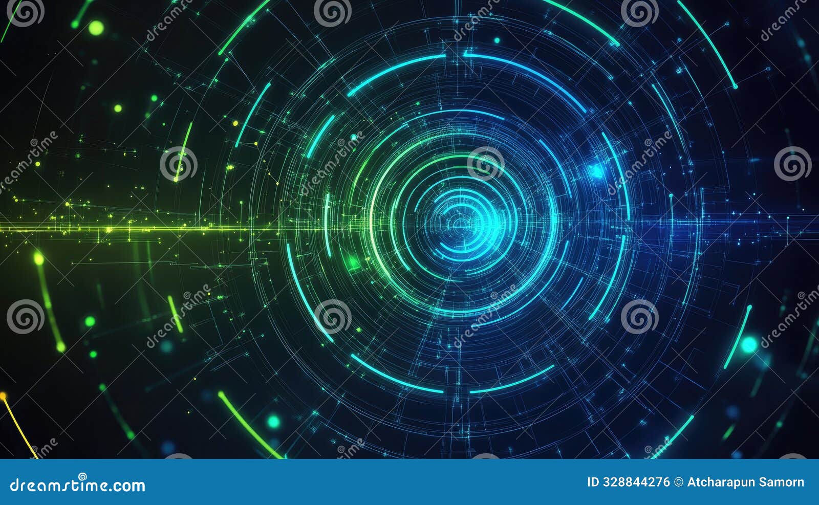 Digital Security Network, Minimalist Abstract Wallpaper with Neon ...