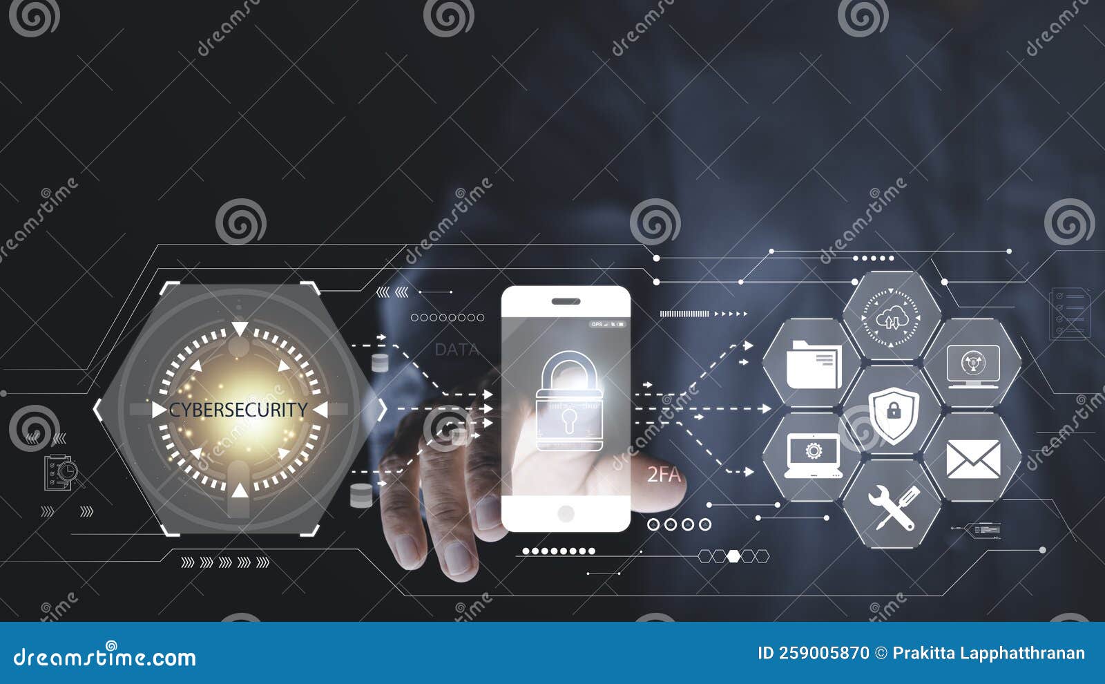 Digital Security Unlock or Encryption Concept,secure Login ...