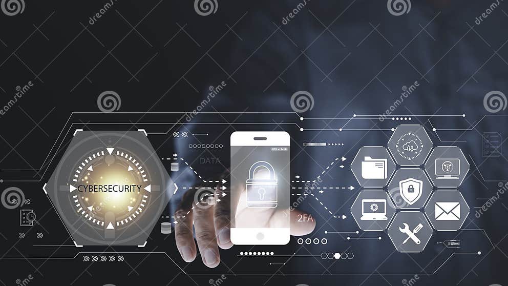 Digital Security Unlock or Encryption Concept,secure Login Authorization,internet Security ...