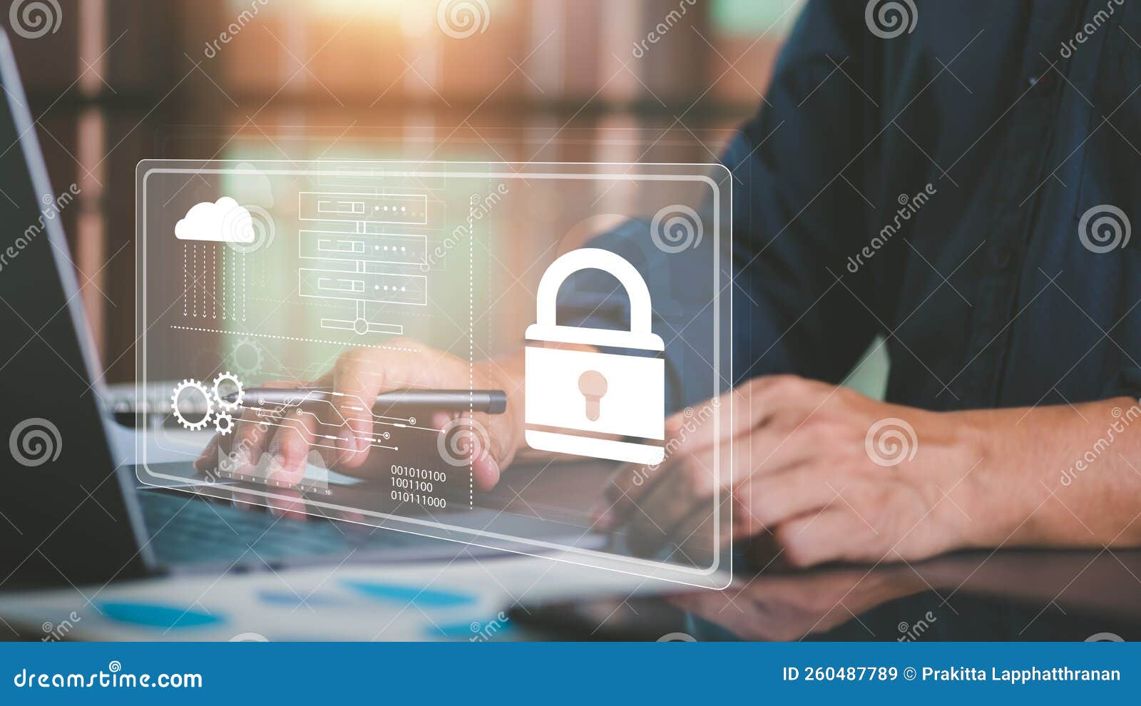 Digital Security Unlock or Encryption Concept,secure Login ...