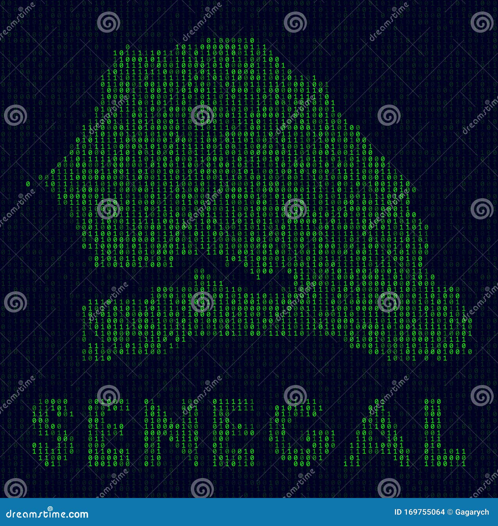 Digital Senegal logo. stock vector. Illustration of hacking - 169755064