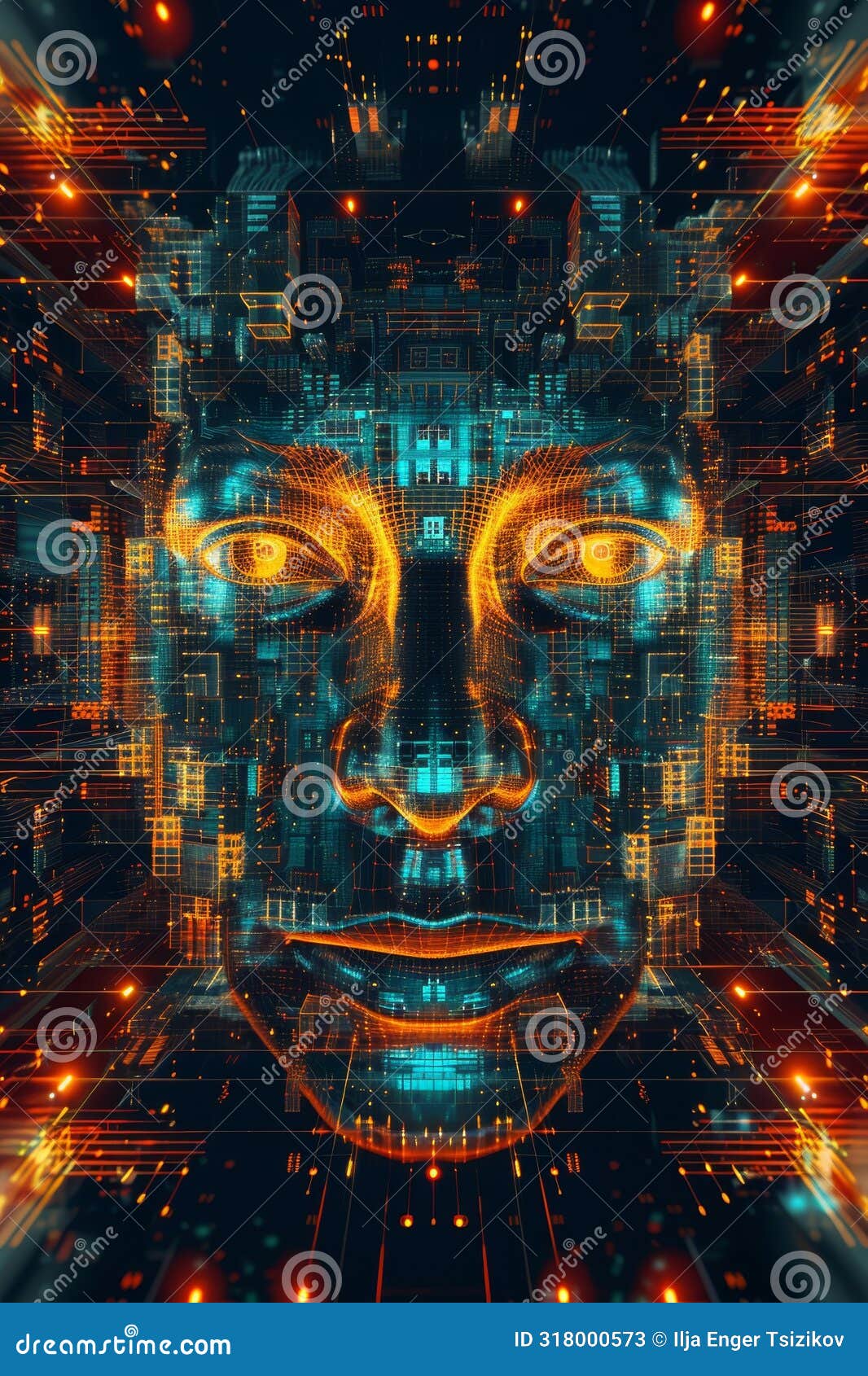 Advanced Cybersecurity Interface With Digital Shield Stock Photography ...