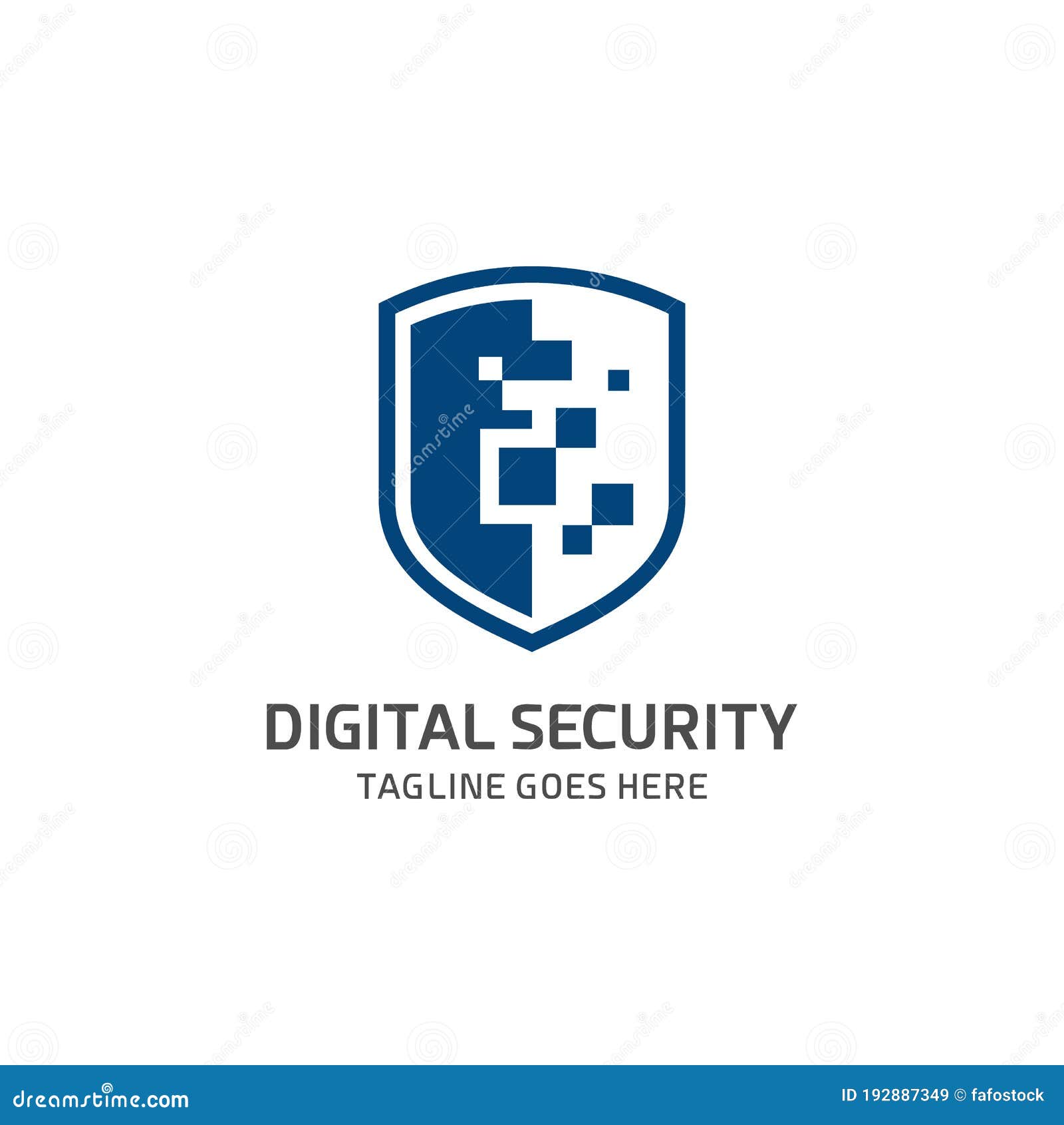 Digital Shield, Cyber Security Logo Vector Design Template ...