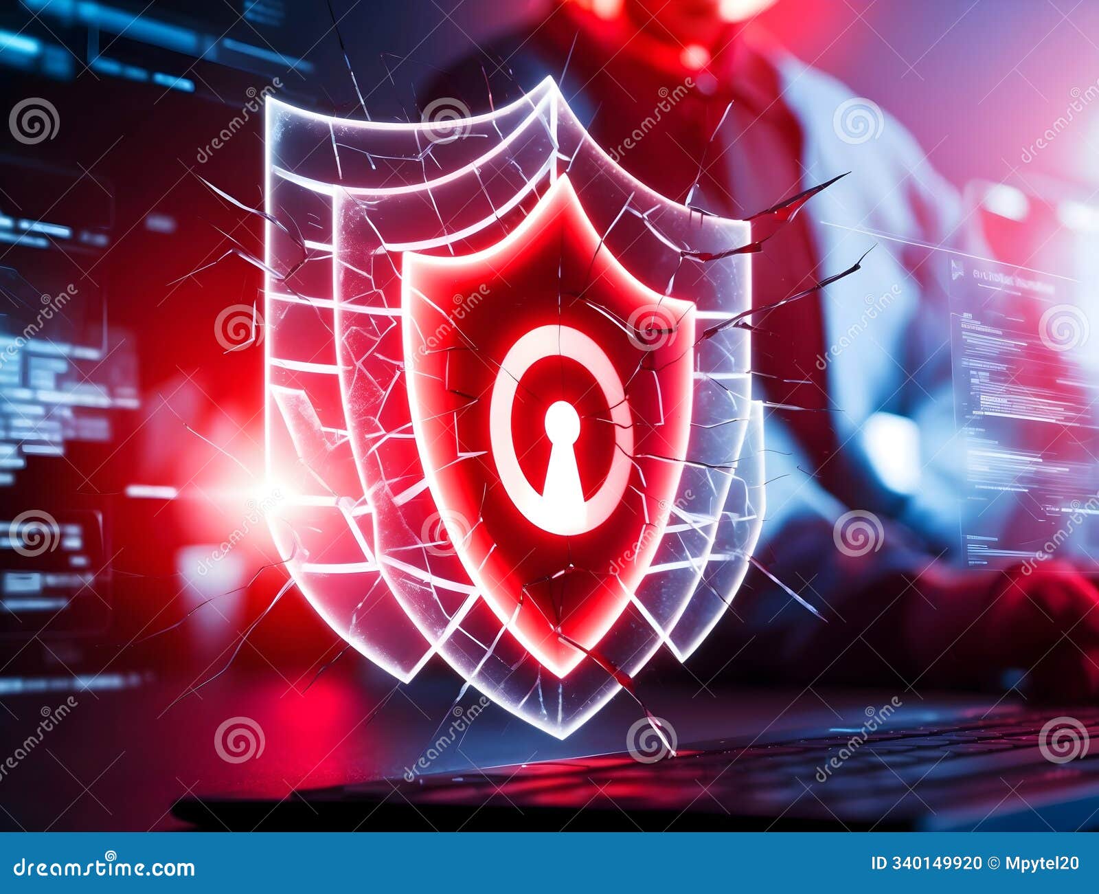 Digital Shield, Cyber Security Logo Vector Design Template ...