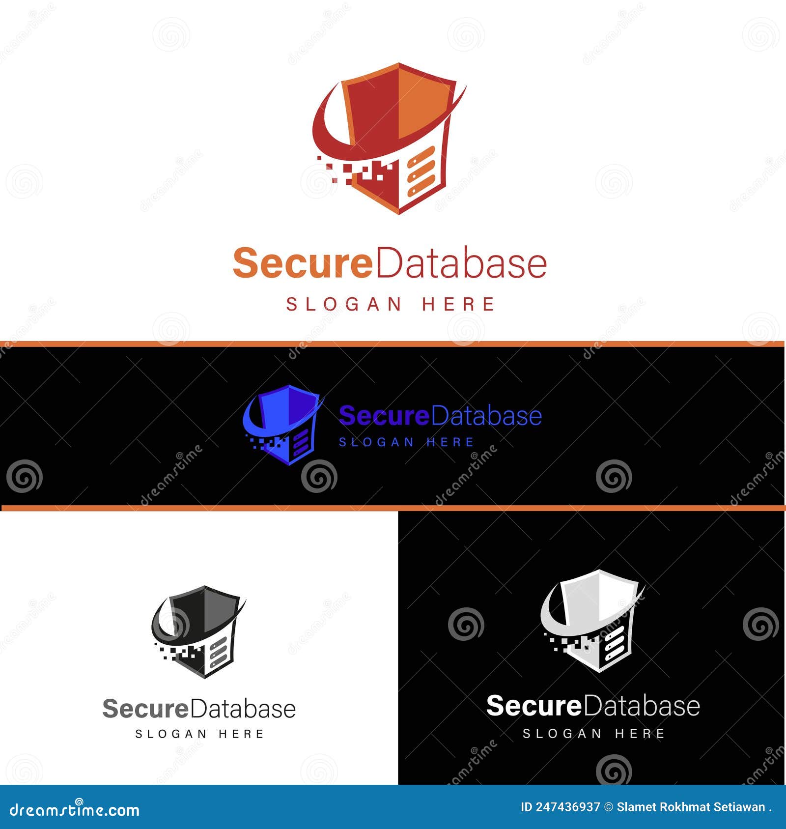 Digital Shield Logo Design Template Vectoe Free Stock Vector ...