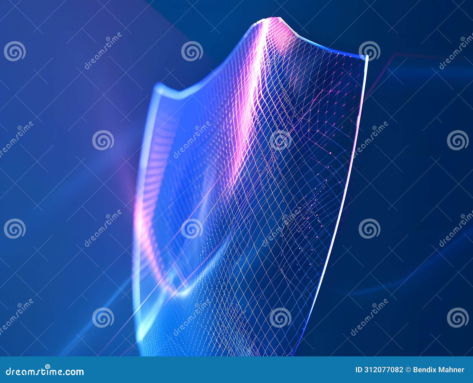 Digital Shield Projection Abstract Background Futuristic Cyber Security ...