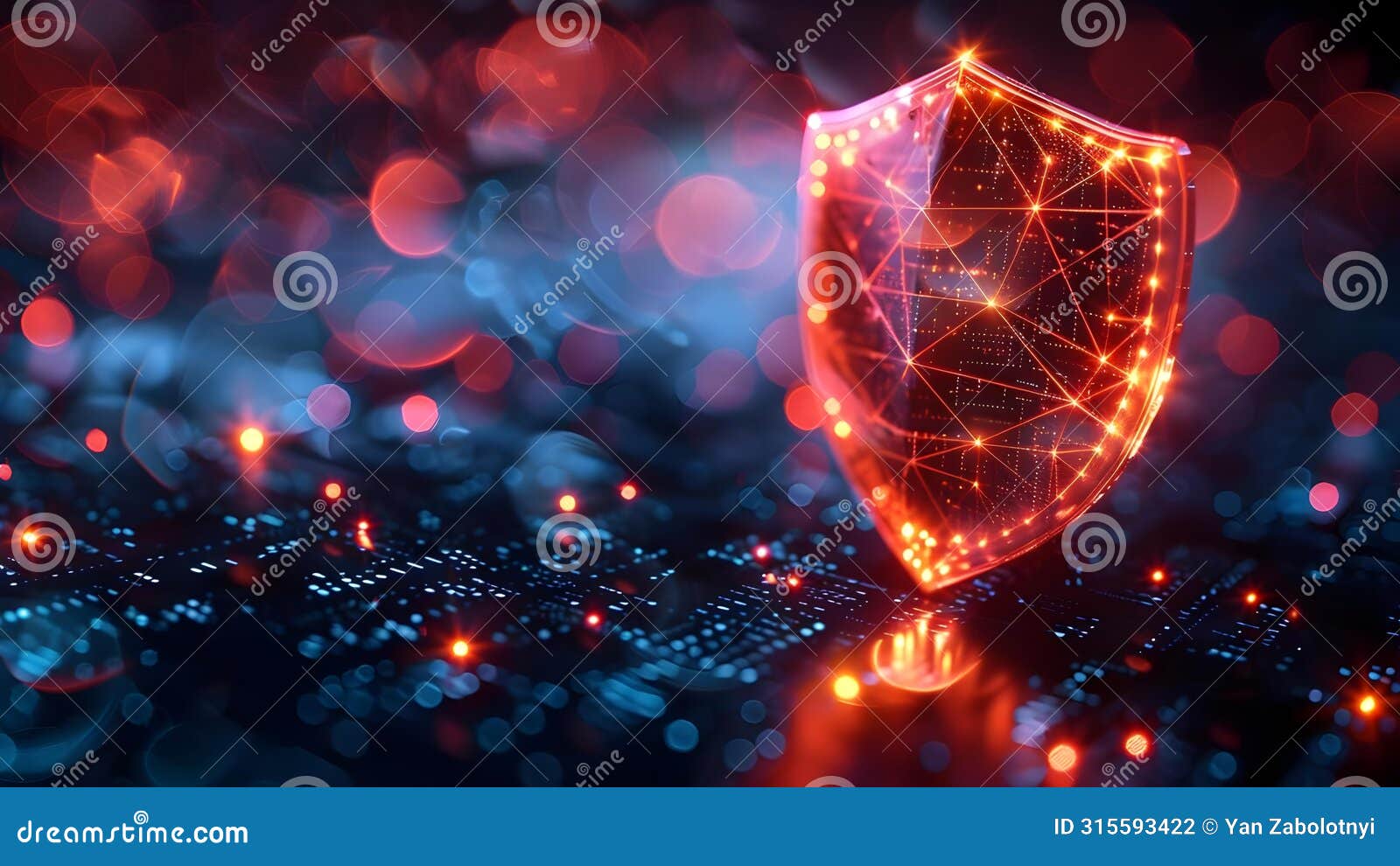 Digital Shield: Protecting Cyber Data with Web Guards. Concept ...