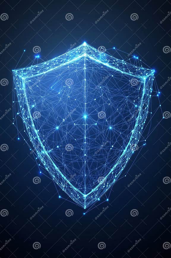 Digital Shield Protection. Cybersecurity, Data Security, System ...