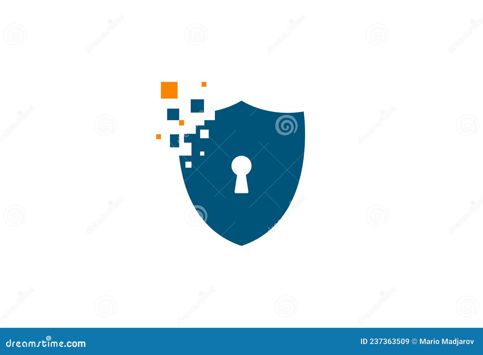 Digital Shield Symbol Design. Vector Logo Template. an Identity and ...