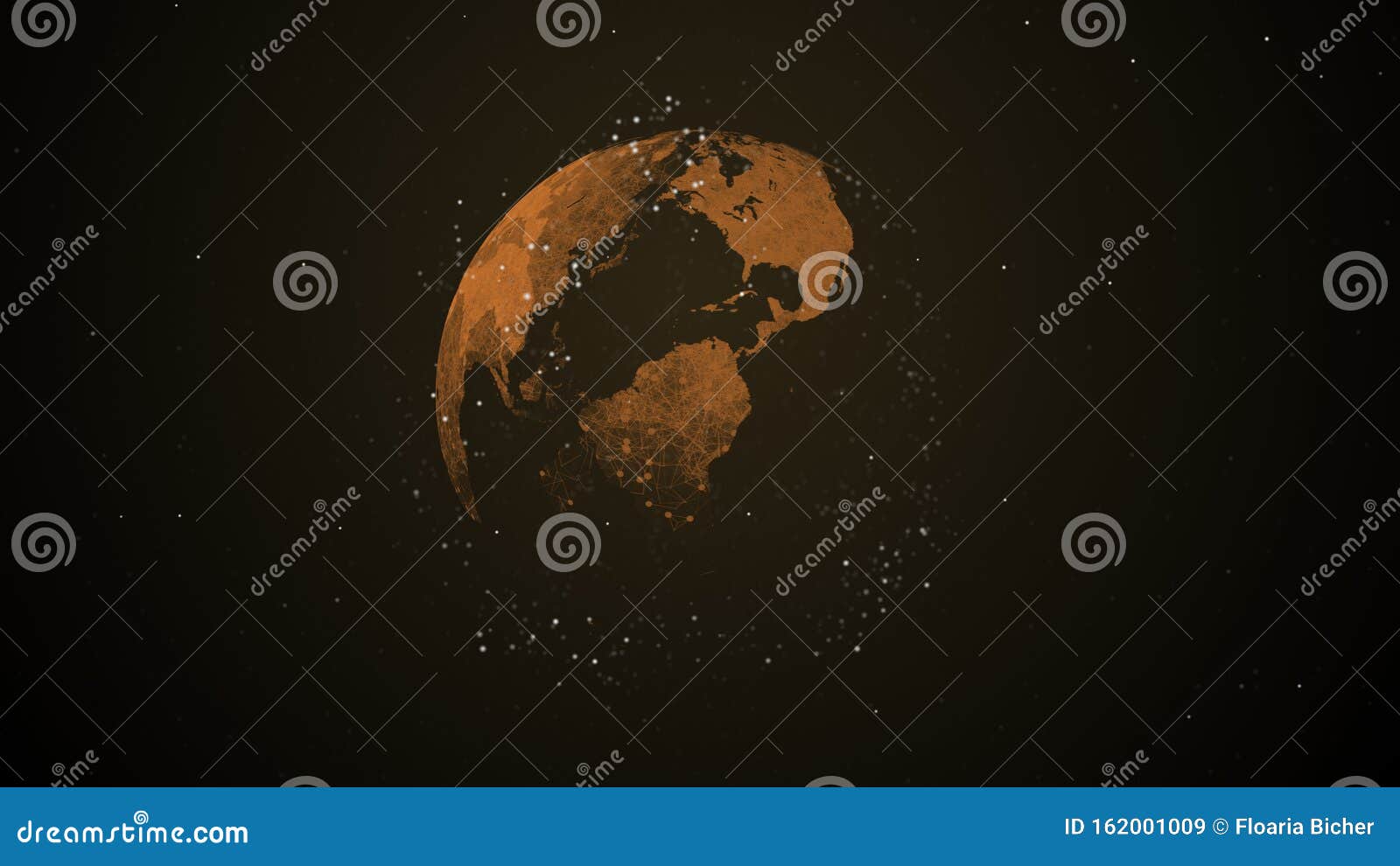 Digital Shining Globe Rotating with Glowing Particles Around it. Stock ... Digital Shining Globe Rotating with Glowing Particles Around it. Stock ...