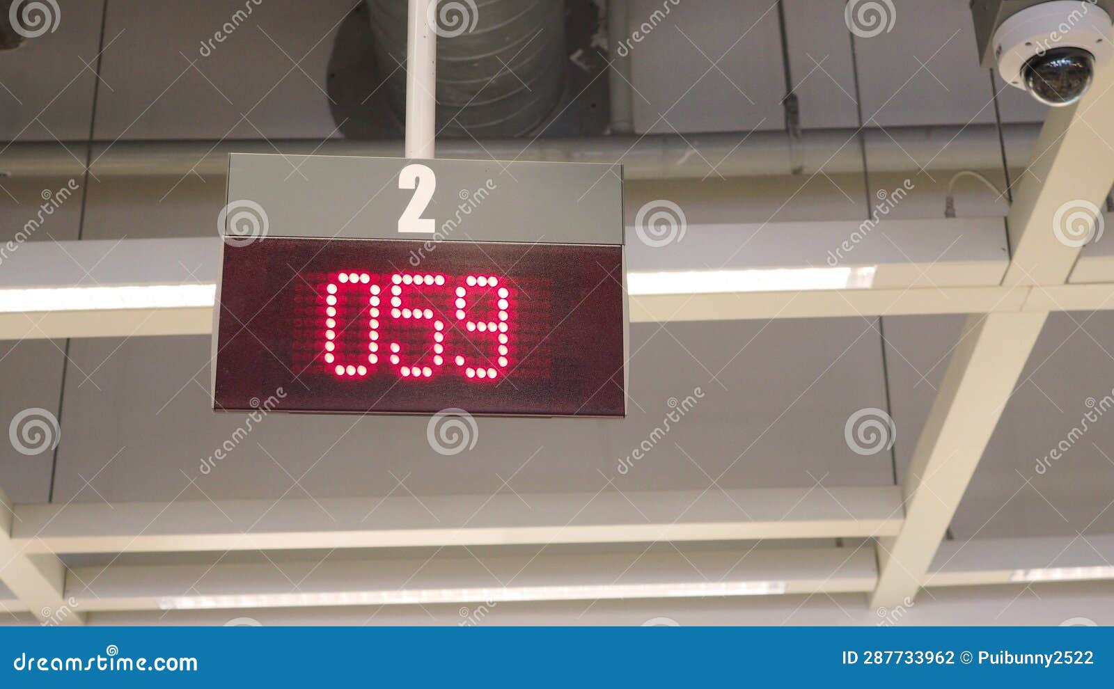 Digital Sign for Queue Counter. (Display Board System in LED Light ...