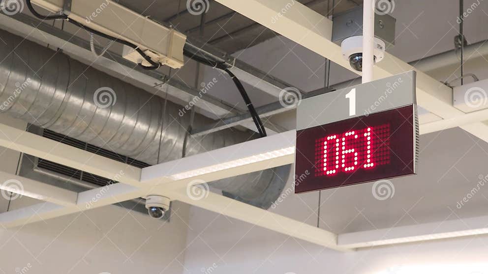 Digital Sign for Queue Counter. (Display Board System in LED Light ...