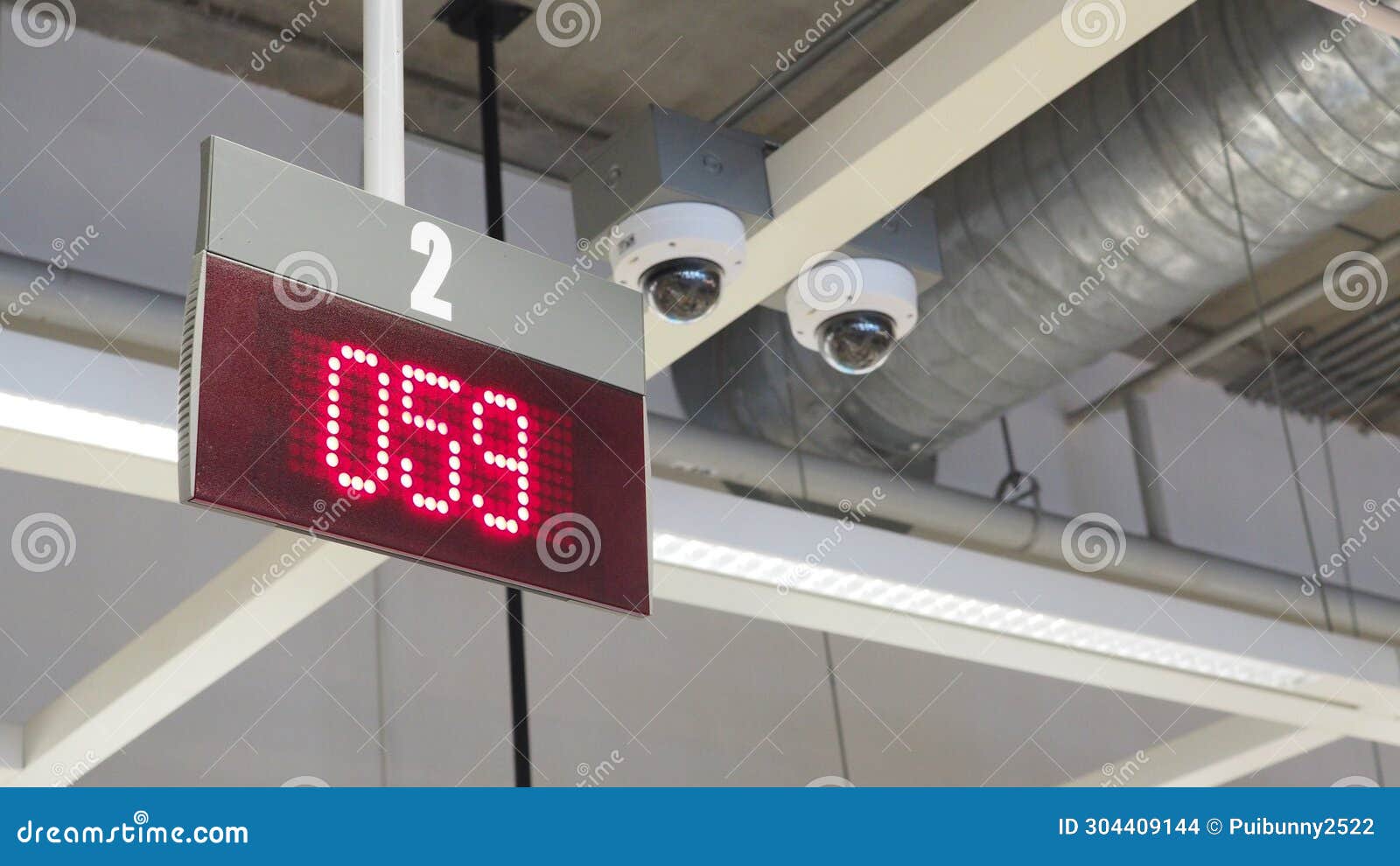 Digital Sign for Queue Counter. (Display Board System in LED Light ...