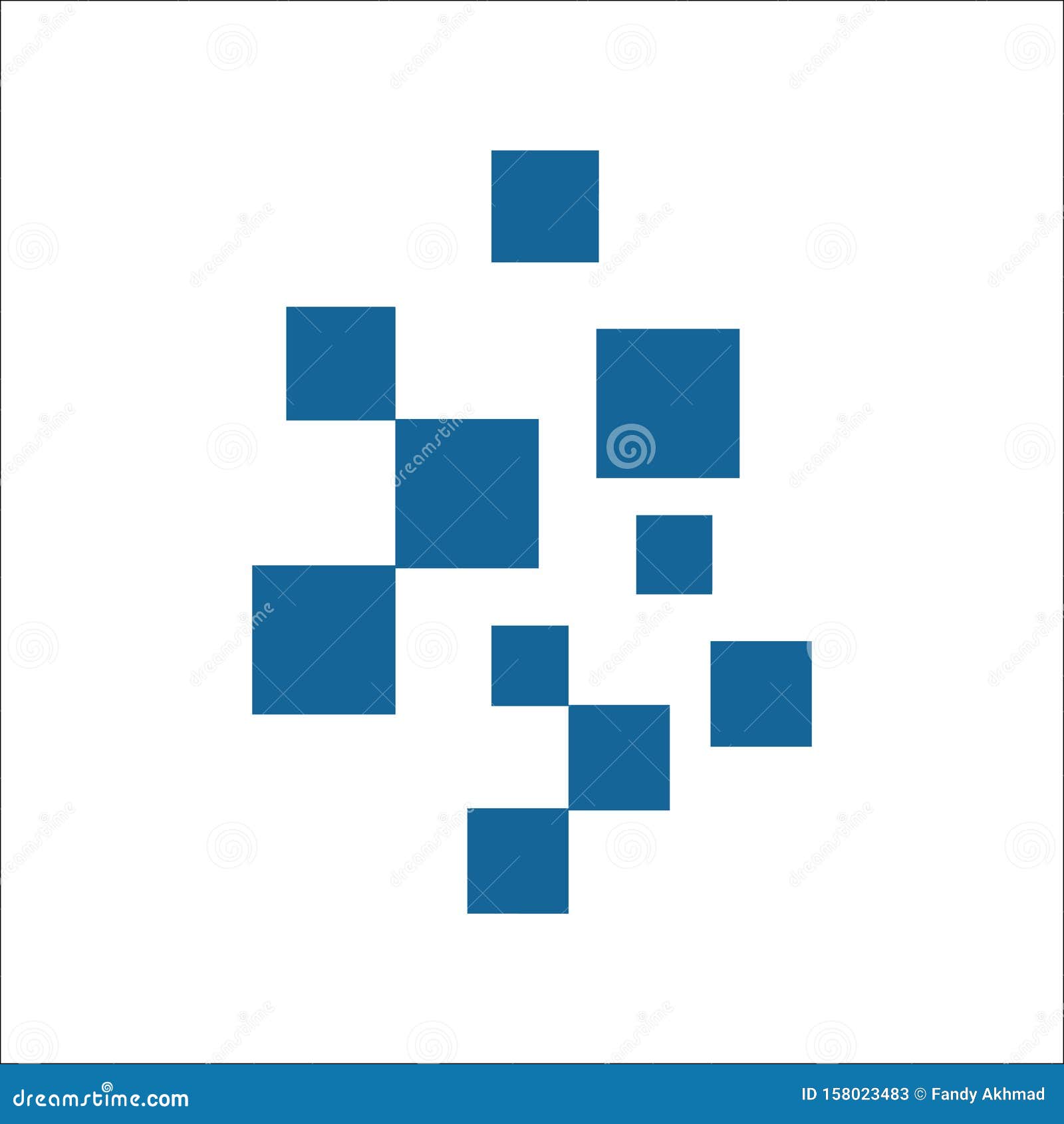 Digital Signage Pixel Icon Tech Vector Logo Element Illustration Stock ...