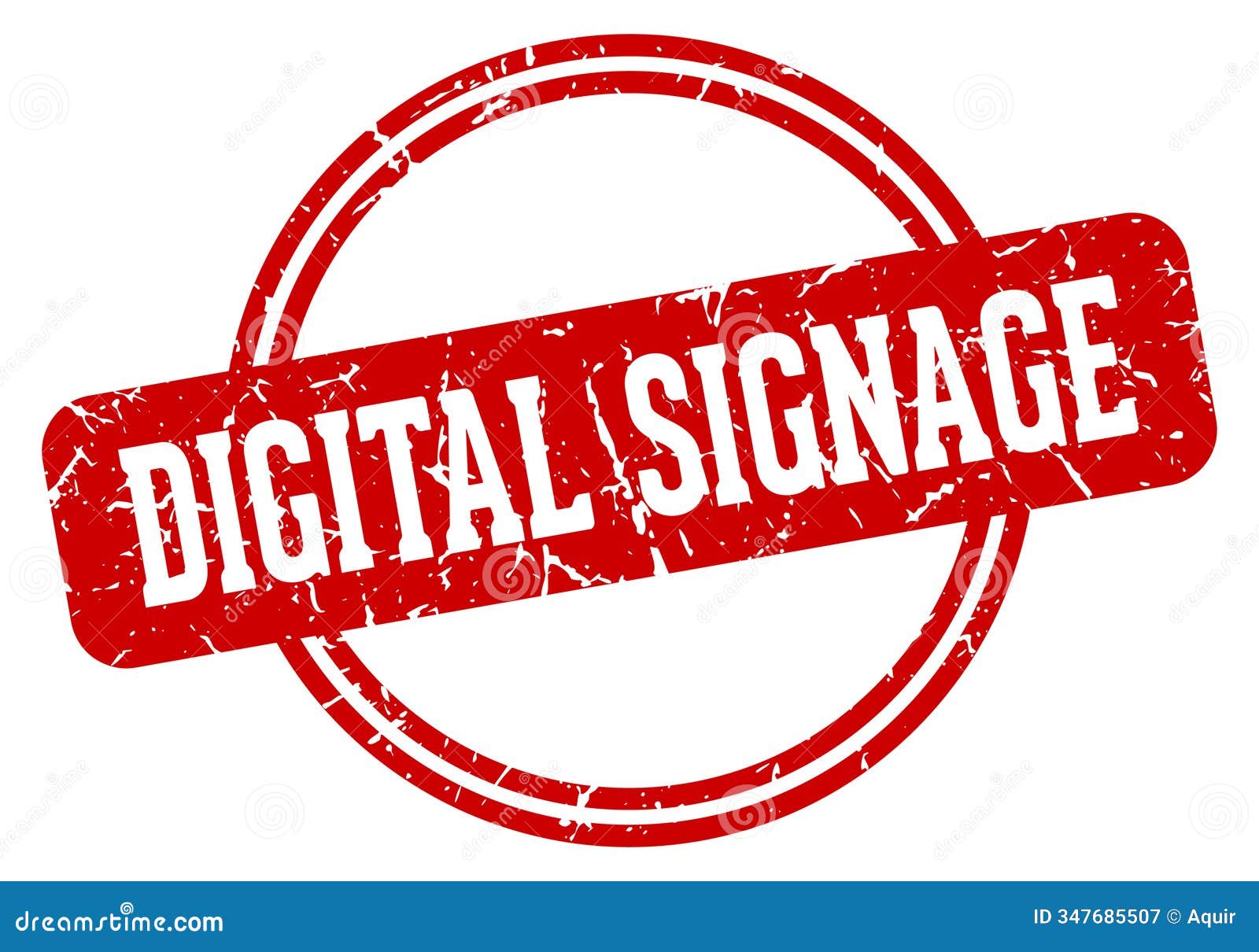 Digital signage stamp stock vector. Illustration of overlay - 347685507