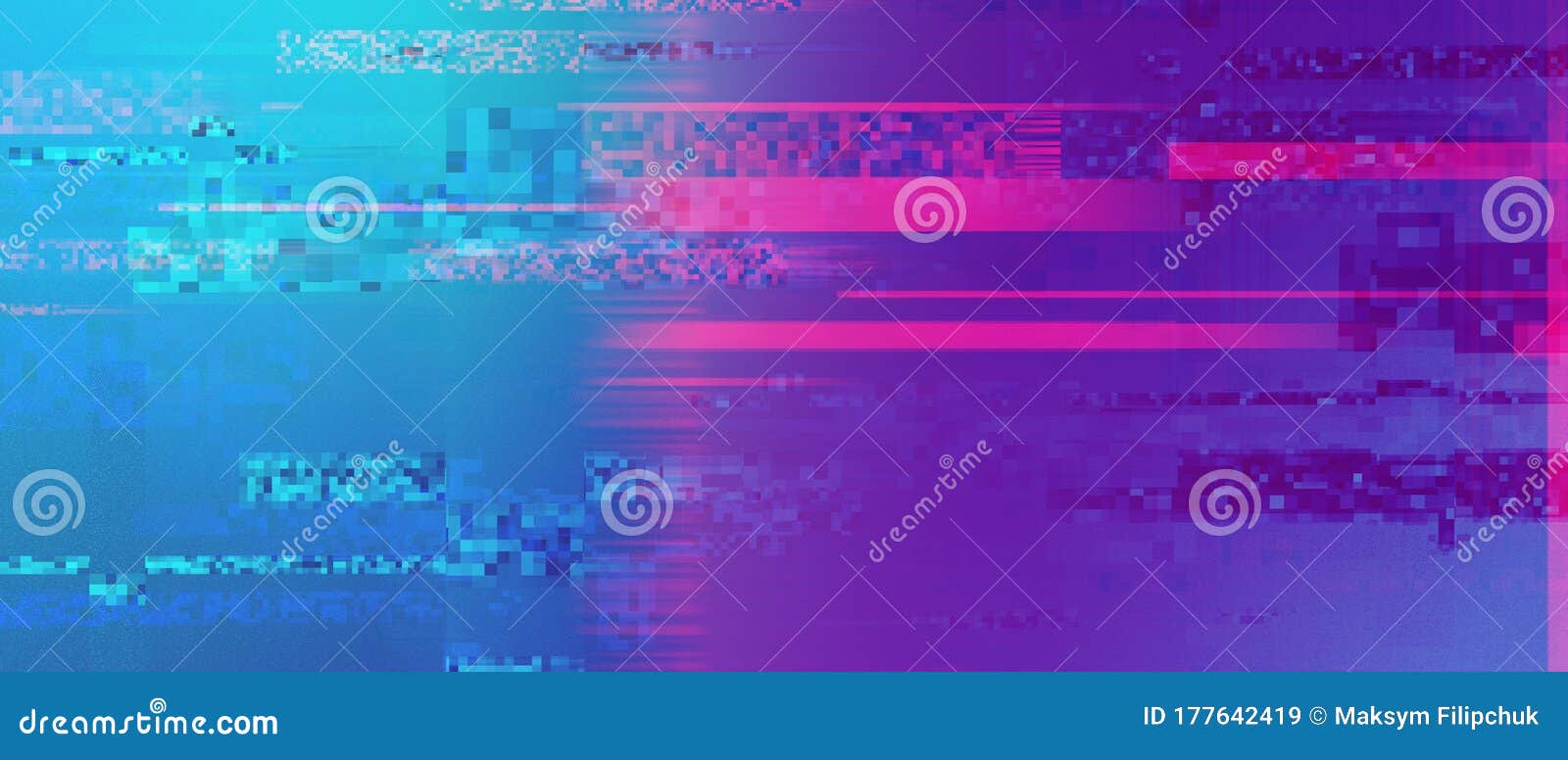 Digital Signal Damage Visualization Stock Image - Image of lines ...