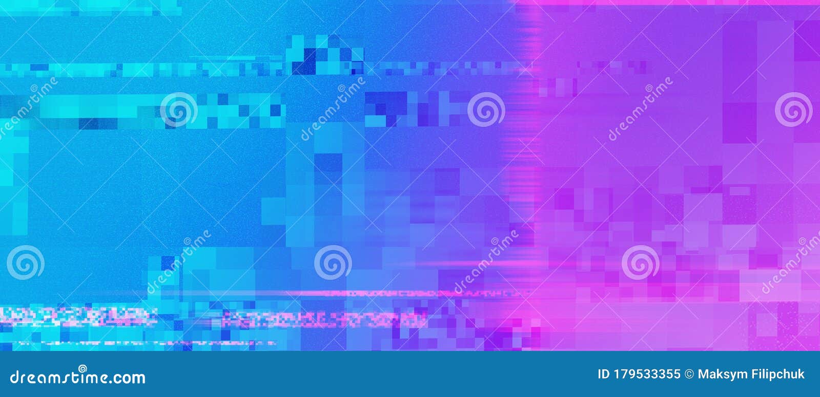 Digital Signal Damage Visualization Stock Image - Image of blur ...