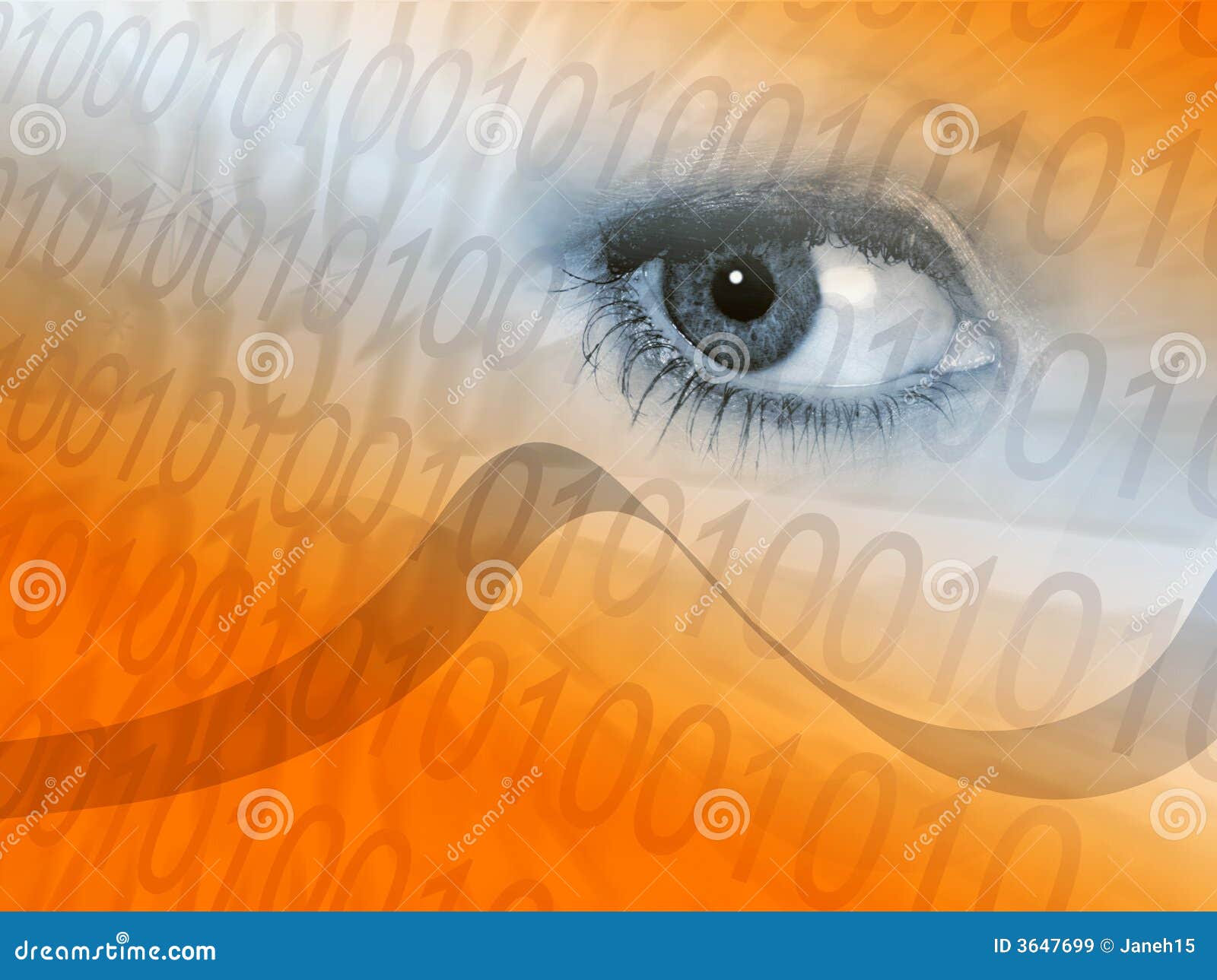 Digital signal eye graphic stock illustration. Illustration of ...