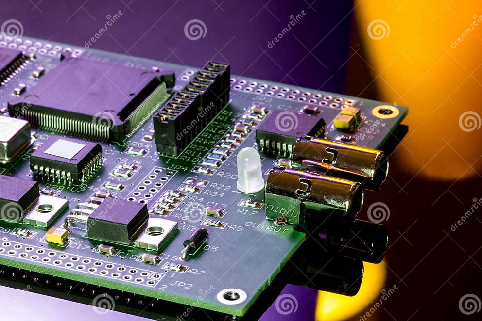 Digital signal processor stock image. Image of electronic - 66101217