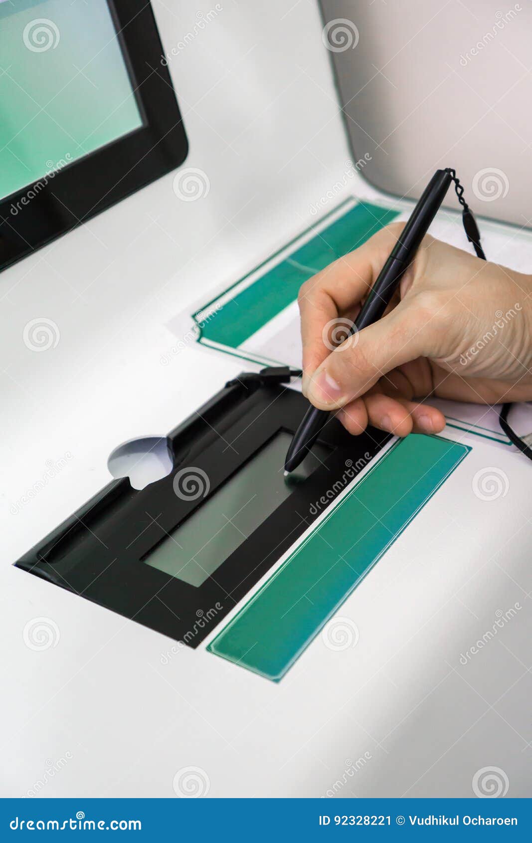 Digital signature stock image. Image of koisk, hospital - 92328221