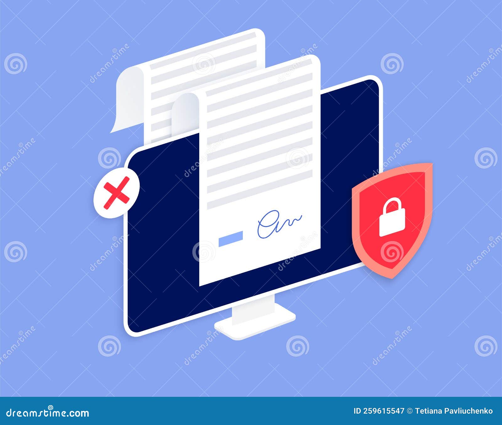 Digital Signature Signing stock vector. Illustration of deny - 259615547 Digital Signature Signing stock vector. Illustration of deny - 259615547