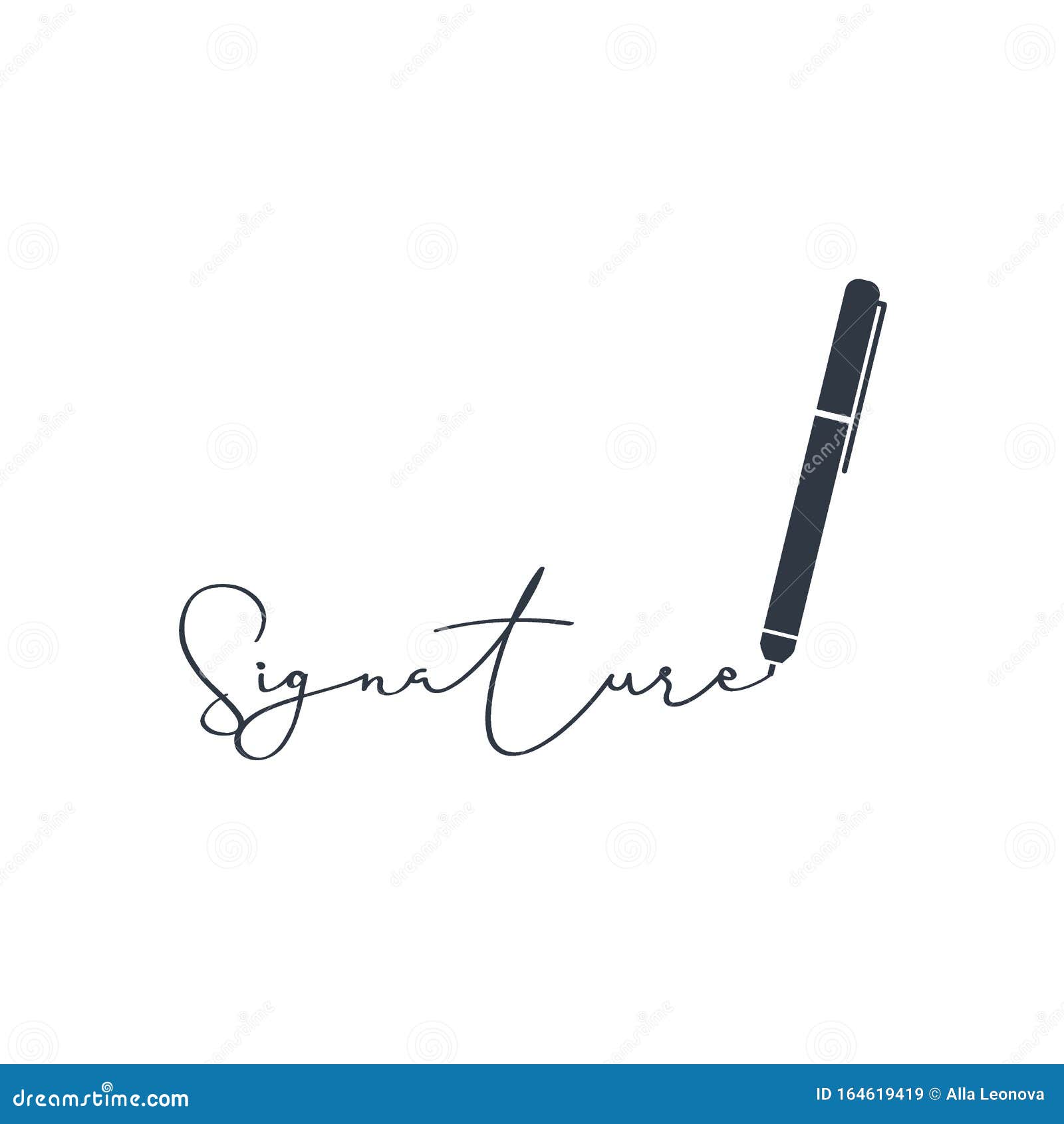 Digital Signature Technology. Sign Up. Vector Illustration. Stock ...