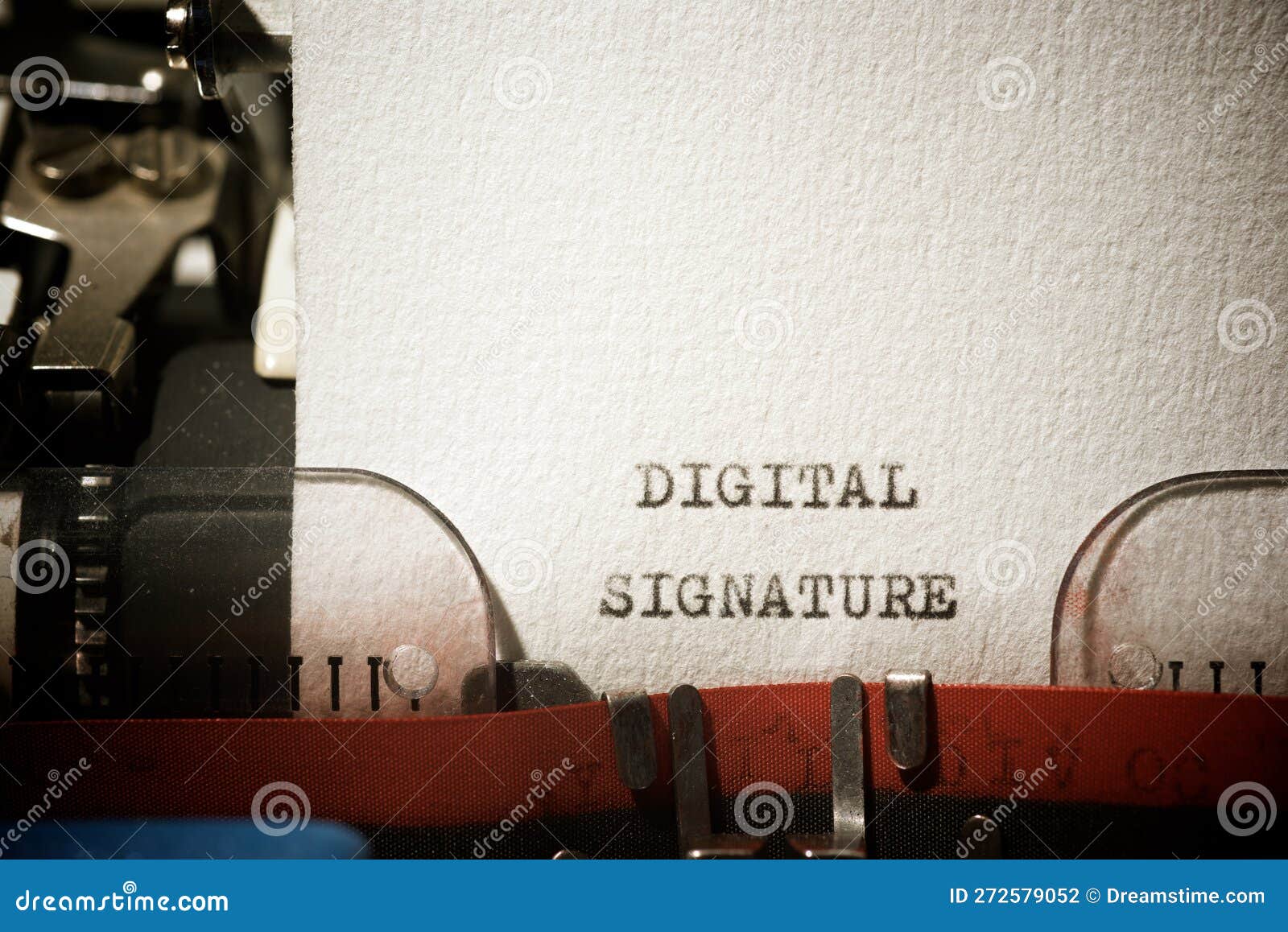 Digital signature text stock photo. Image of paper, text - 272579052