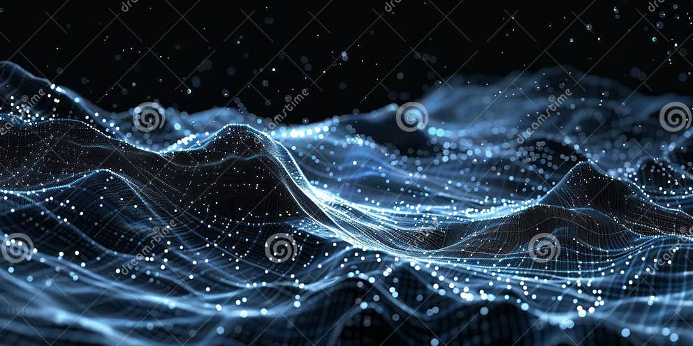 Digital Simulation of Water Waves in a Virtual Environment Stock ...