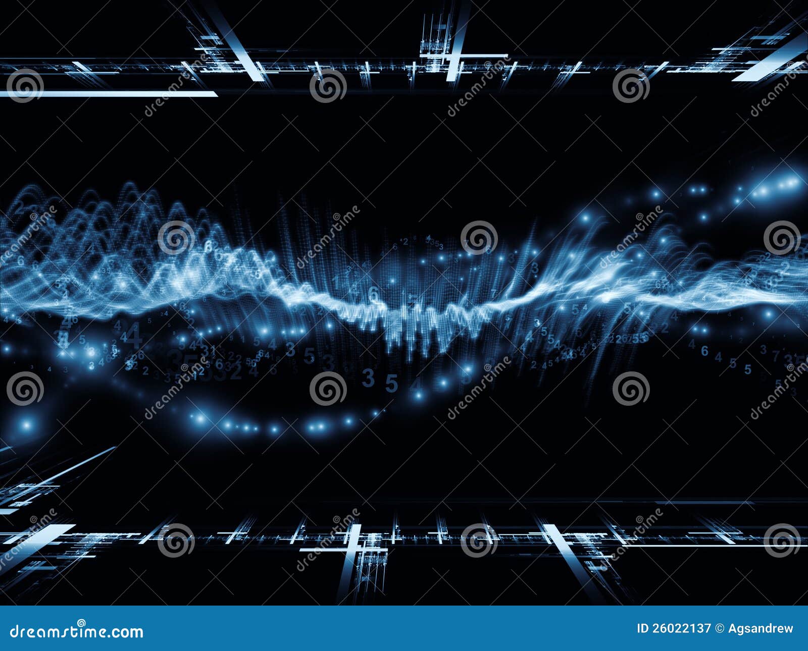 Digital Sine Wave Background Stock Image - Image of idea, dynamic: 26022137