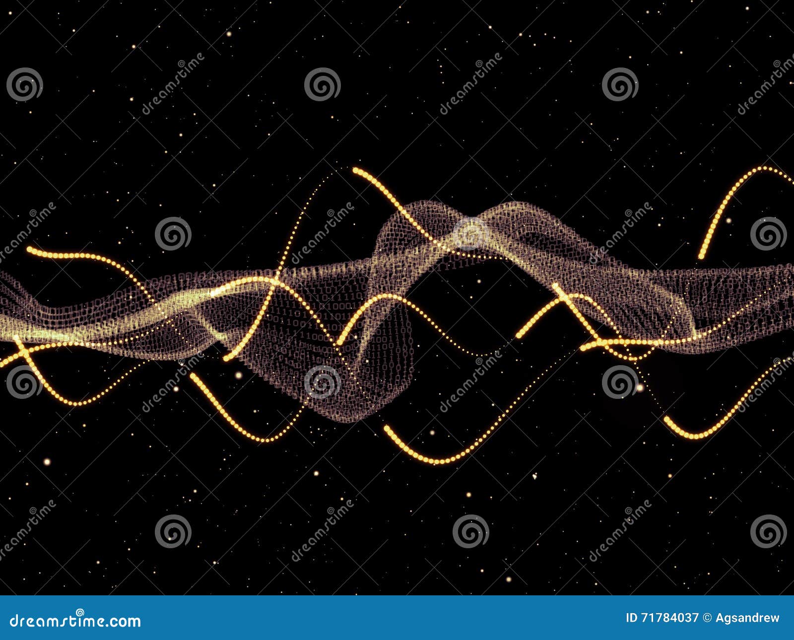 Digital Sine Waves stock illustration. Illustration of stream - 71784037