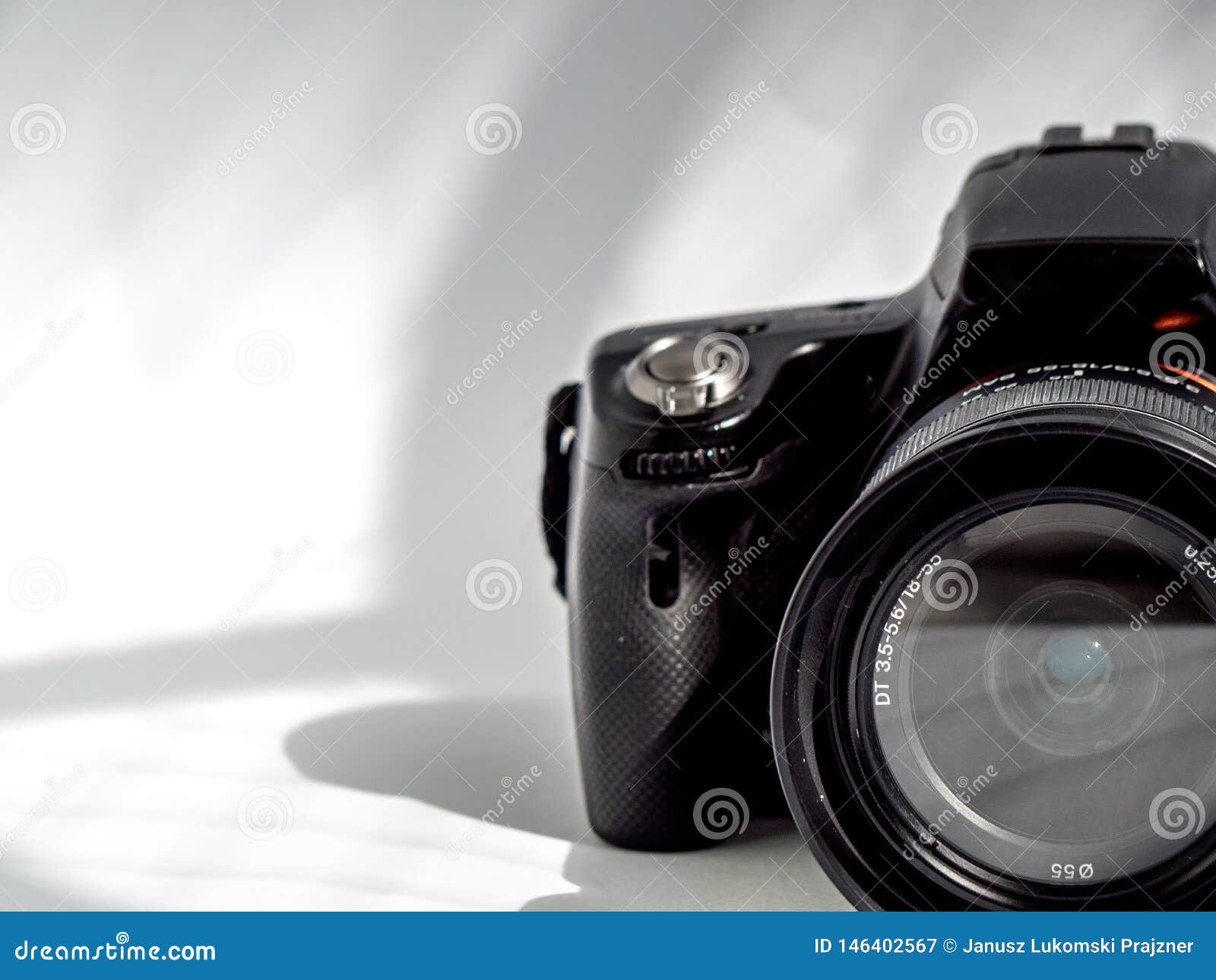Camera on a White Background Stock Image - Image of camera, zoom: 146402567