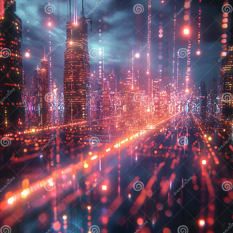 Digital Skyline with Holographic Matrix and Binary Particles Network ...