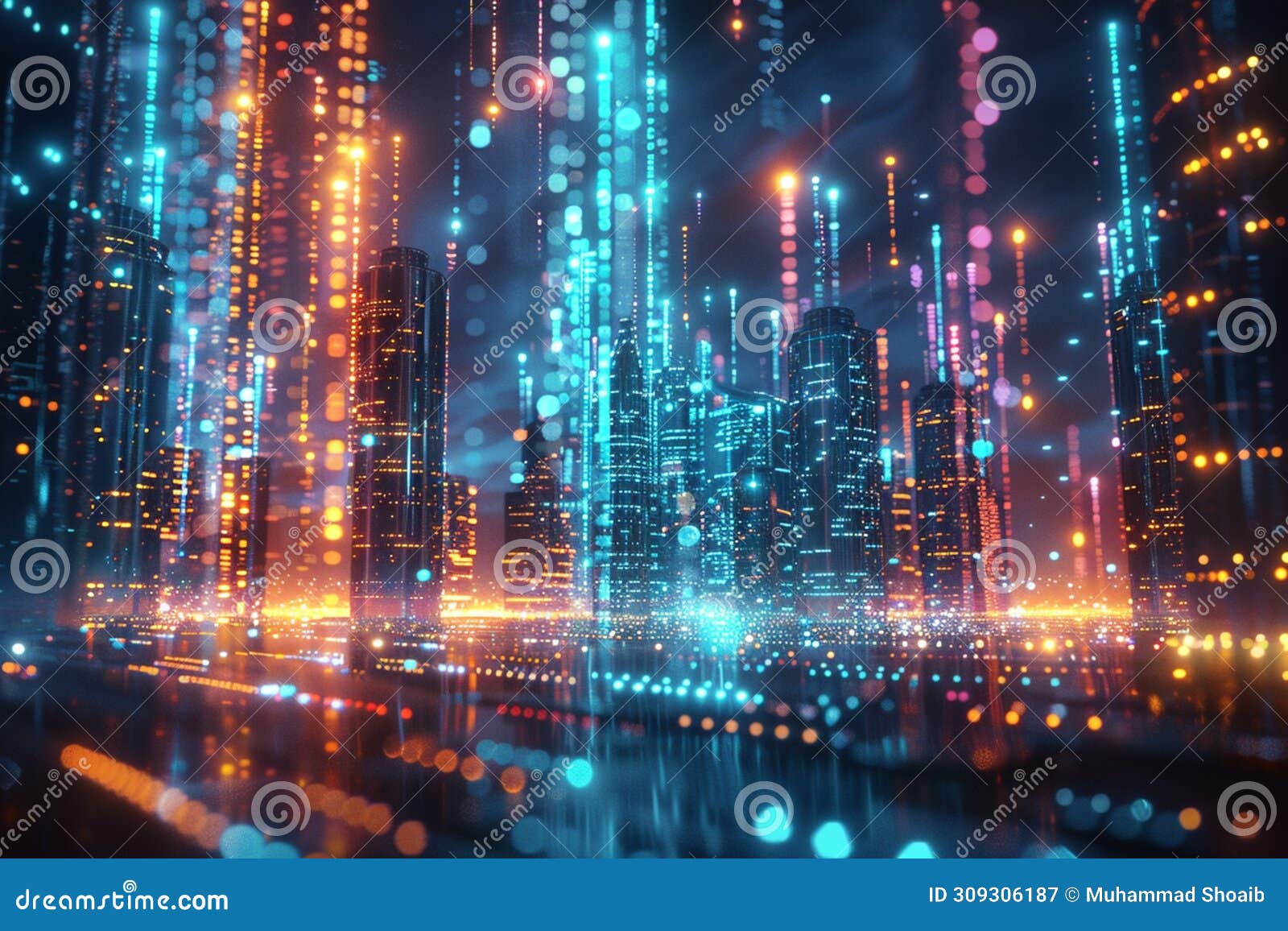 Digital Skyline with Holographic Matrix and Binary Particles Network ...