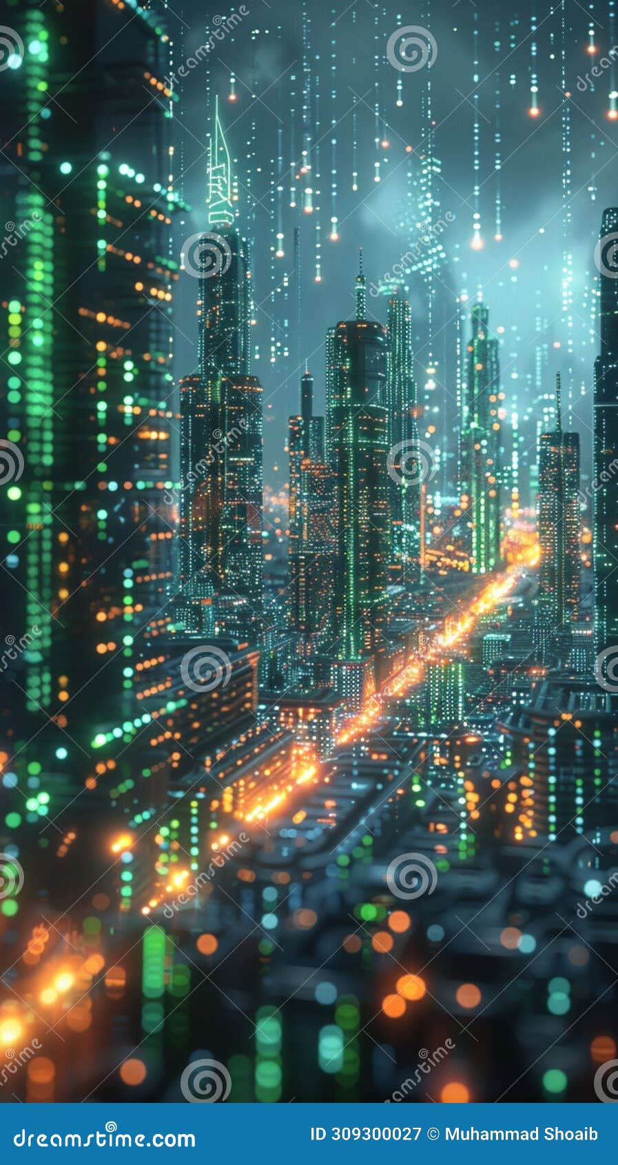 Digital Skyline with Holographic Matrix and Binary Particles Network ...