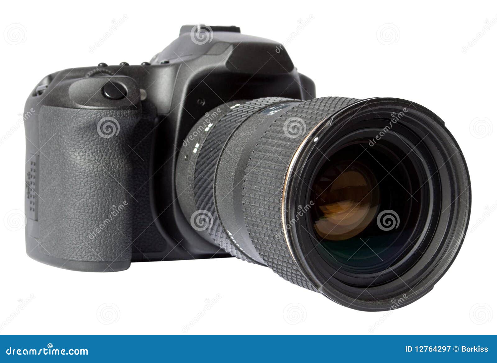 Digital SLR Camera stock image. Image of isolated, white - 12764297