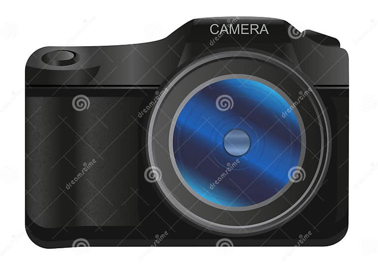 Digital SLR camera stock vector. Illustration of digital - 43273158