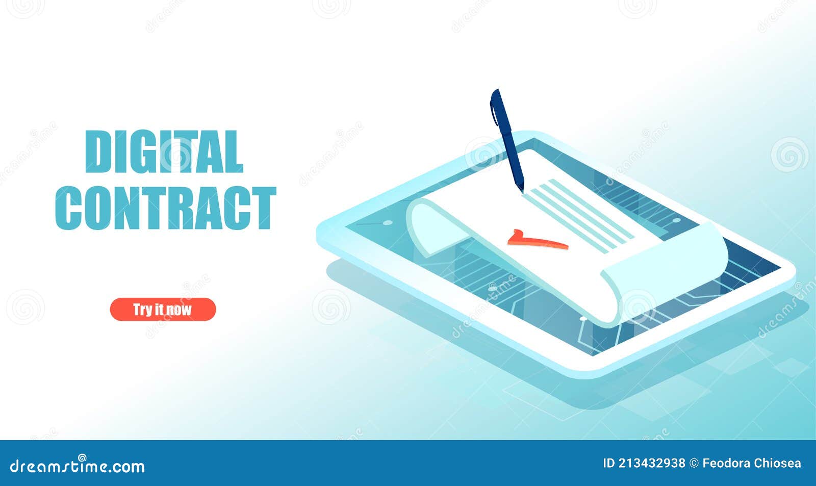 Electronic Signature In Flat Style. Flat Infographic. Phone Icon Vector ...