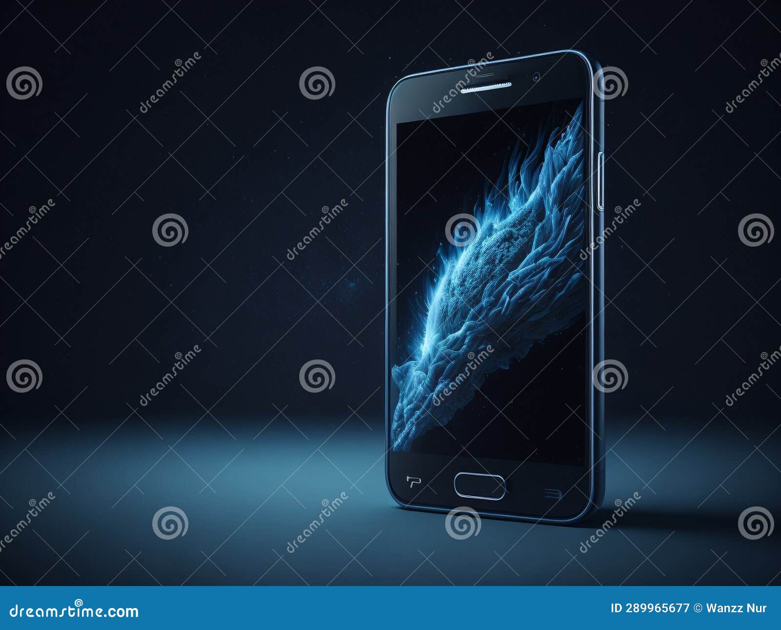 Digital Smart Phone on Product Space Background Stock Image - Image of ...