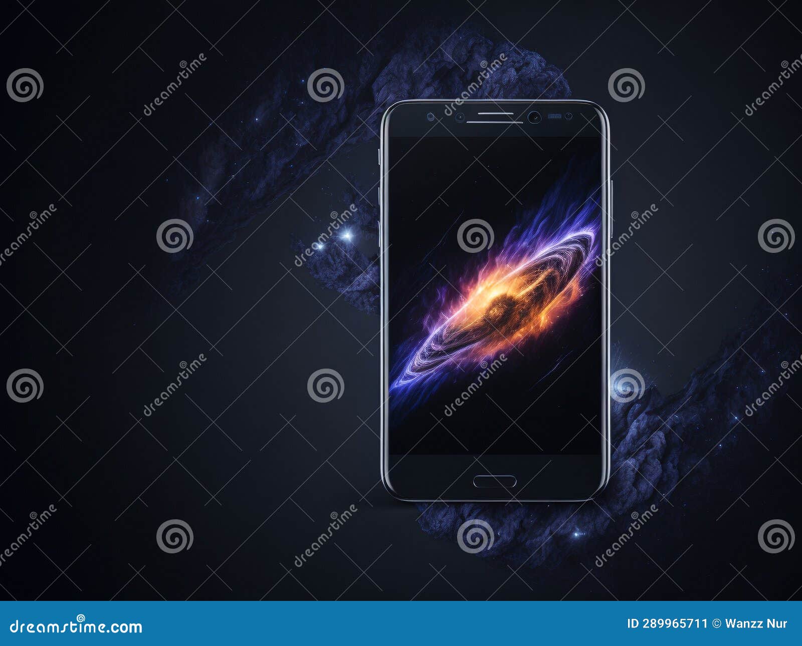 Digital Smart Phone on Product Space Background Stock Image - Image of ...
