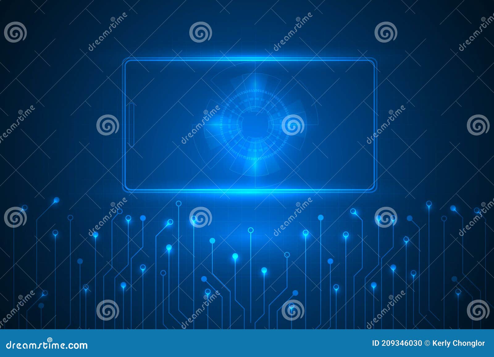 Digital Smart Security and Protection Technology Abstract Background ...