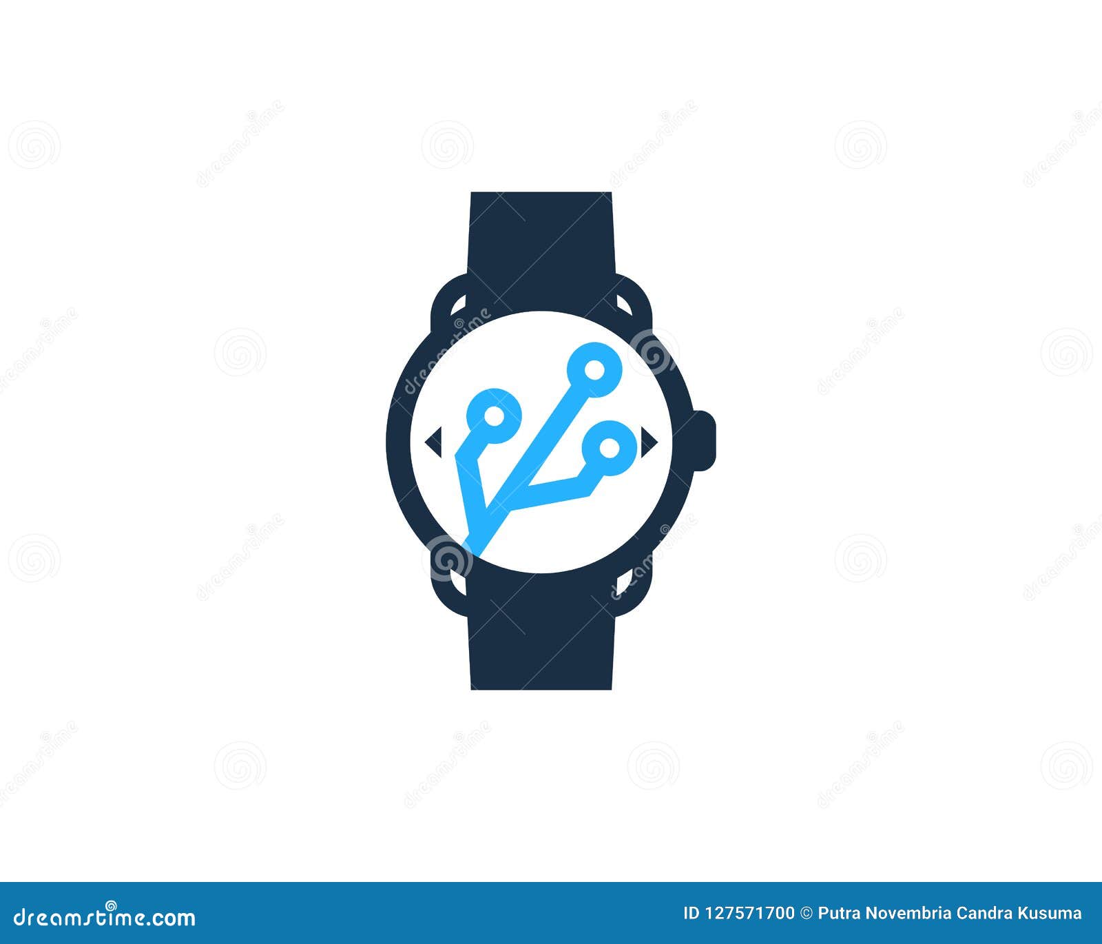 Digital Smart Watch Logo Icon Design Stock Vector - Illustration of ...