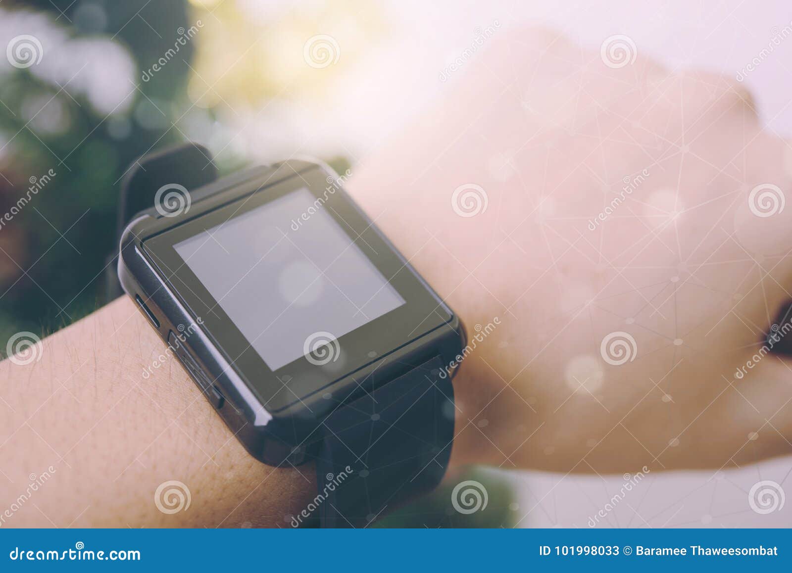 Digital Smart Watch Technology Communication. Stock Image - Image of ...