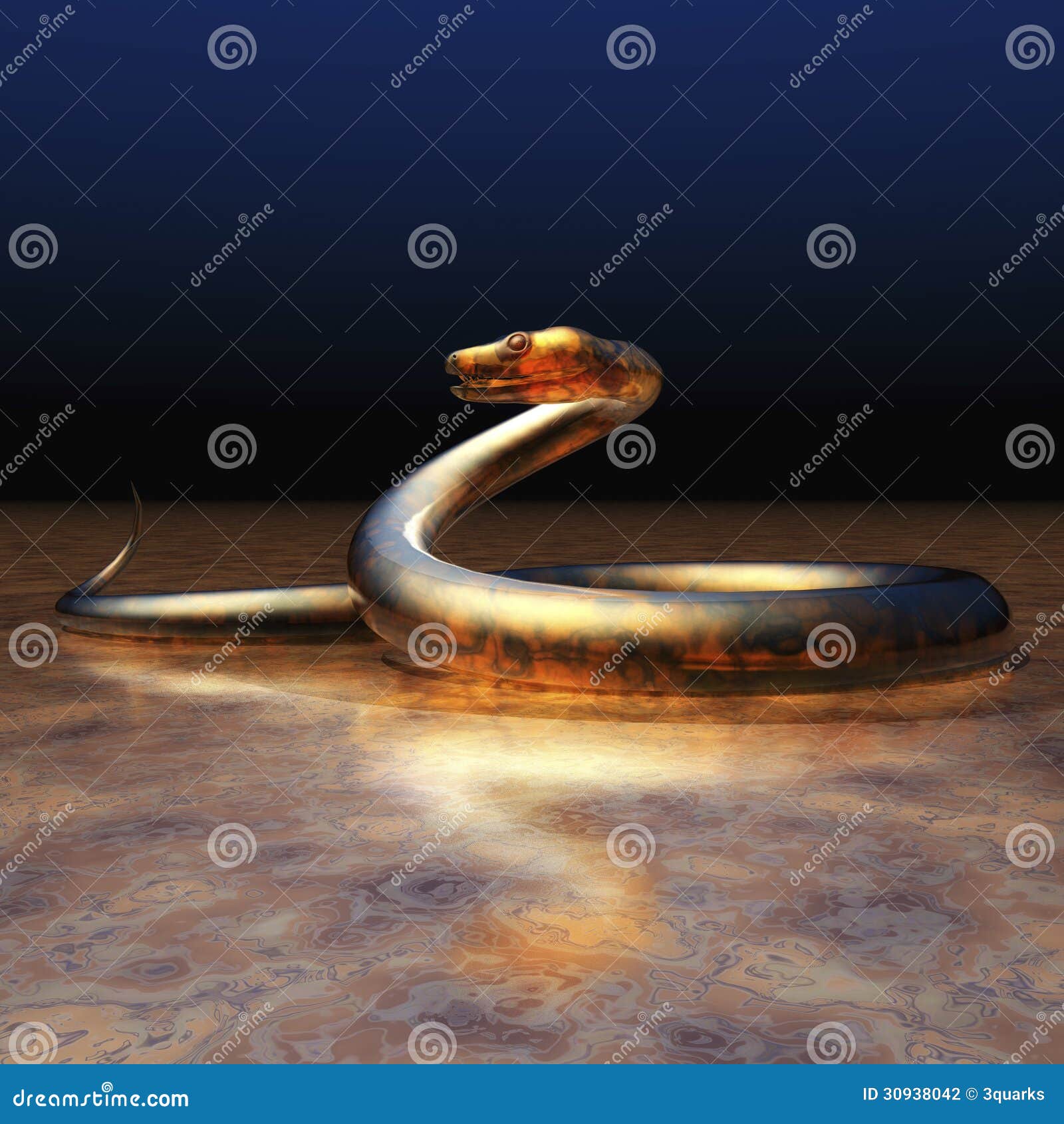 Digital Snake Visualization Stock Illustration - Illustration of animal ...